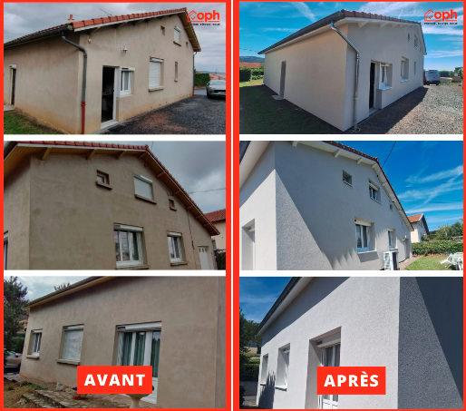 AVANT/APRÈS - Isolation par l'extérieur - OPH